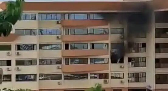 Kaloum : un incendie d’origine électrique se déclare au trésor public