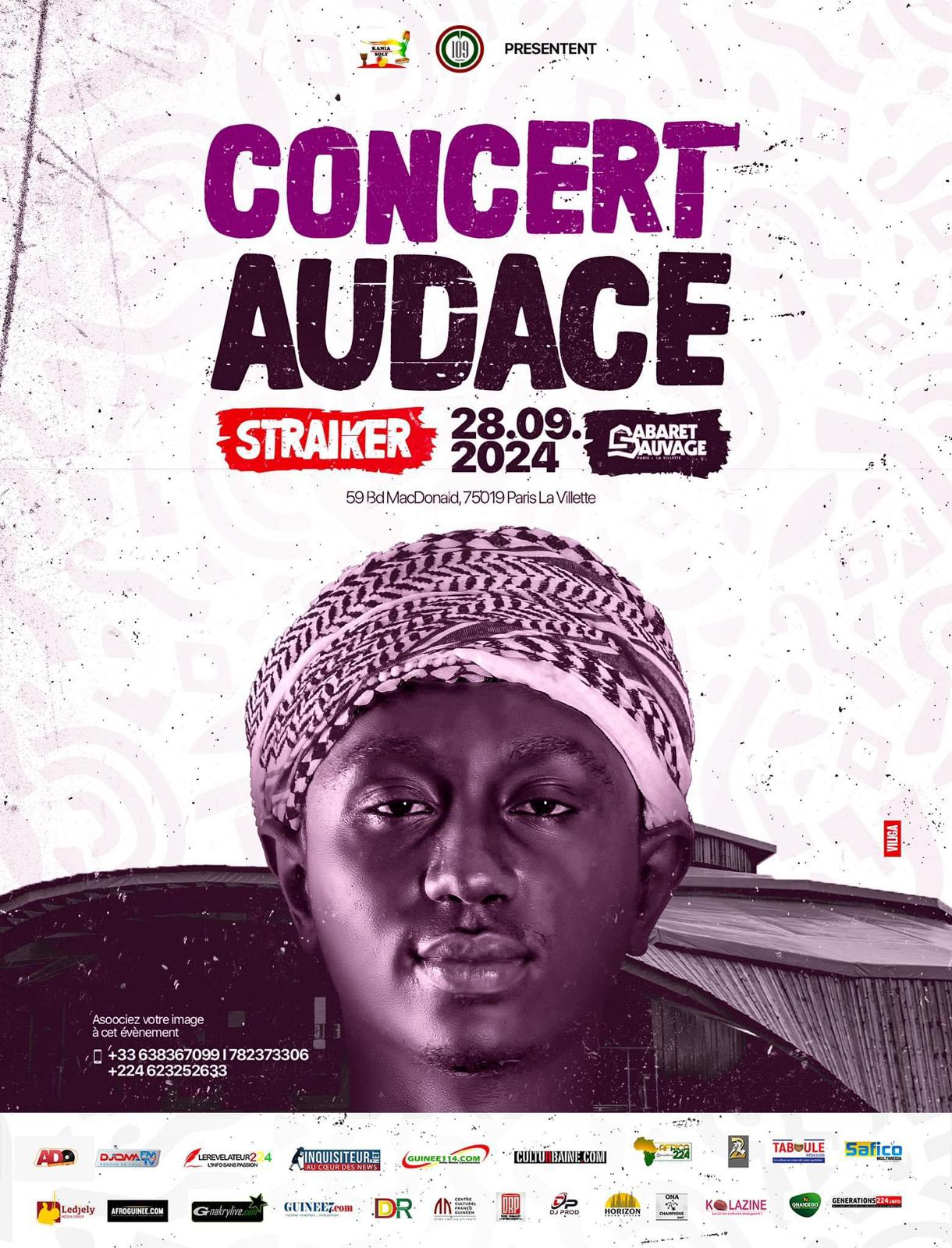 Concert Audace : Straiker et le groupe Dépotoir obtiennent leurs visas ...